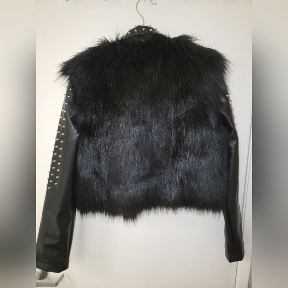 Azalea Wang | Jackets & Coats | Azalea Wang Emms Studded Faux Fur ...